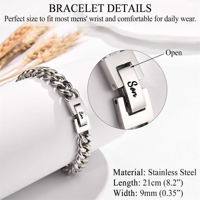 Cuban Link Bracelet - 5th Grade to College Graduation Bracelet – WAVAO
